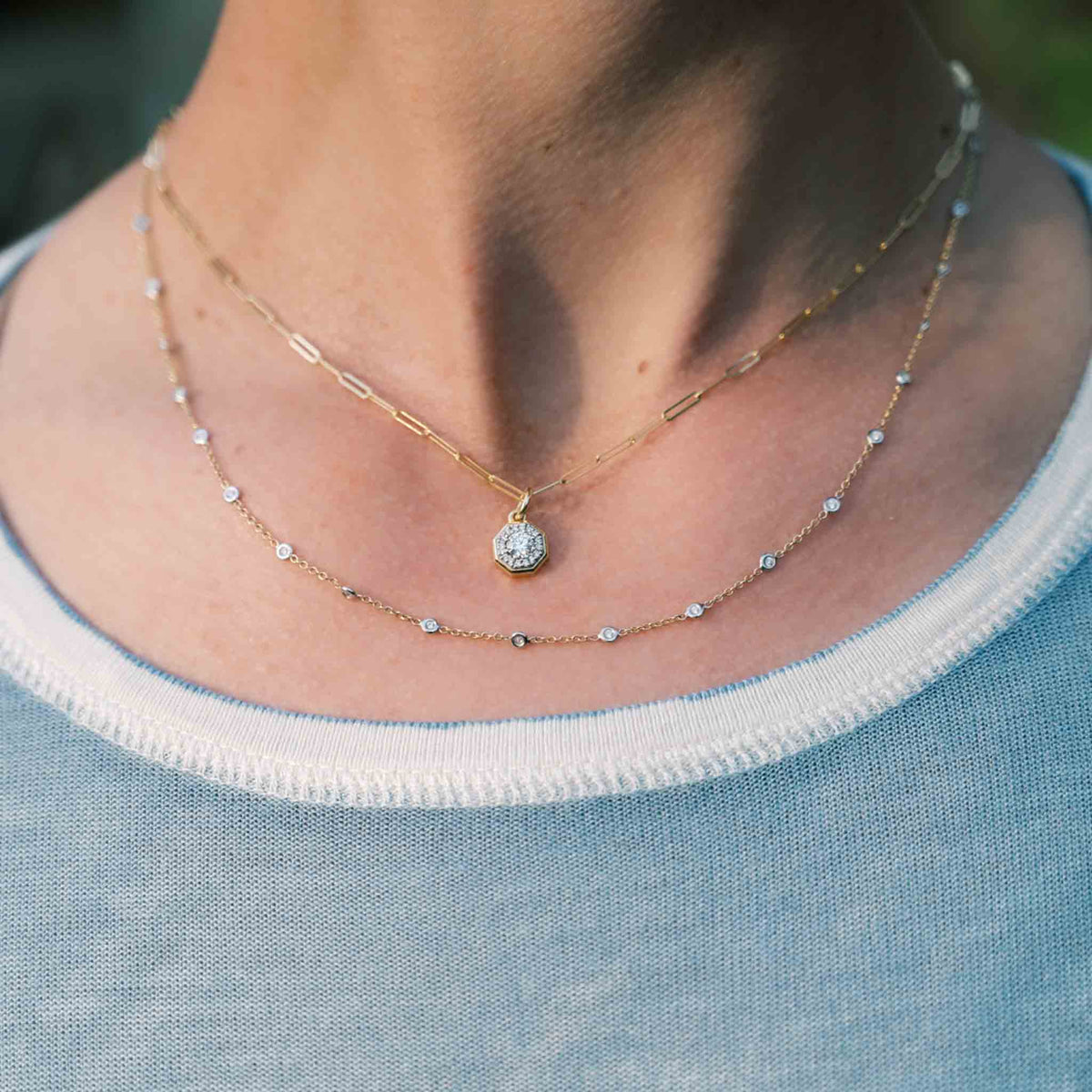 Versatile Diamond Chain in Gold – Melissa Dudley Designs Nantucket